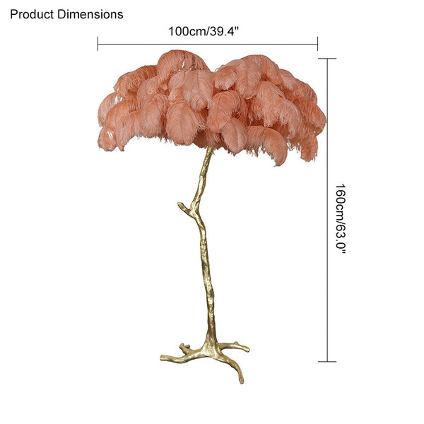 WOMO Feather Palm Tree Floor Lamp-WM7000 – WOMO Lighting Fixtures ...